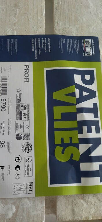 Малярный флизелин Marburg Patent Vlies 9790 (1,06х25 м) плотность 130 г ...