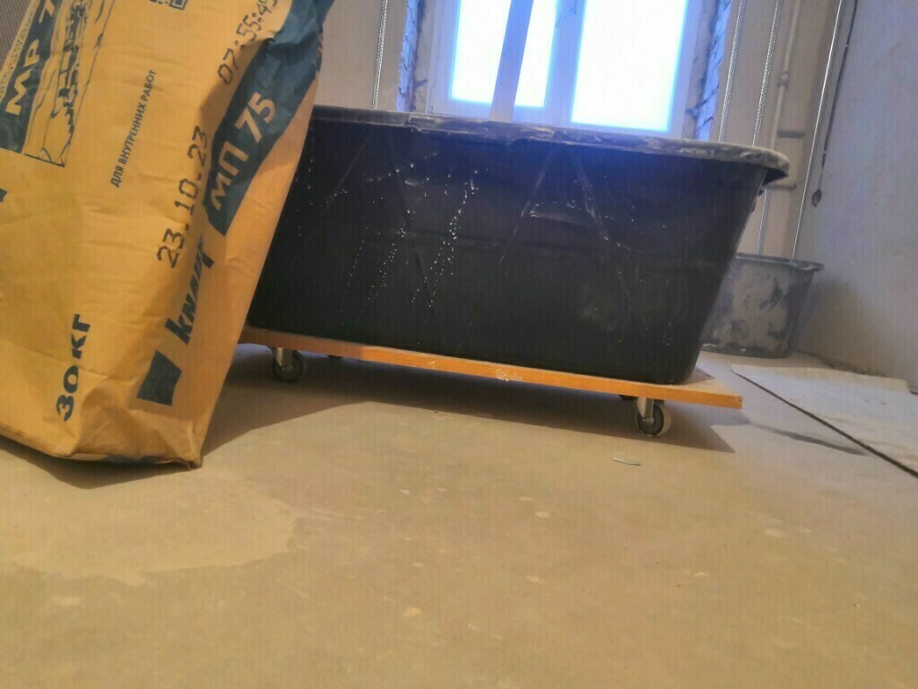 Контейнер строительный пластиковый прямоугольный 90 л Эконом — купить в ...