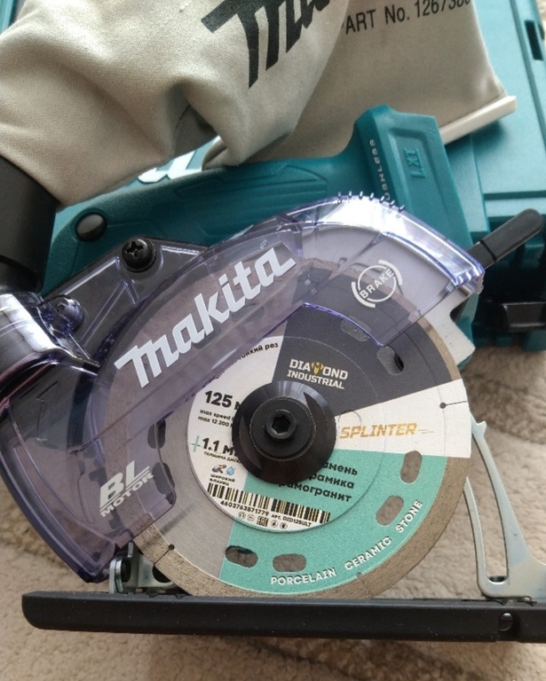 Диск алмазный по керамограниту Diamond Industrial Splinter 125x22,23x1 ...